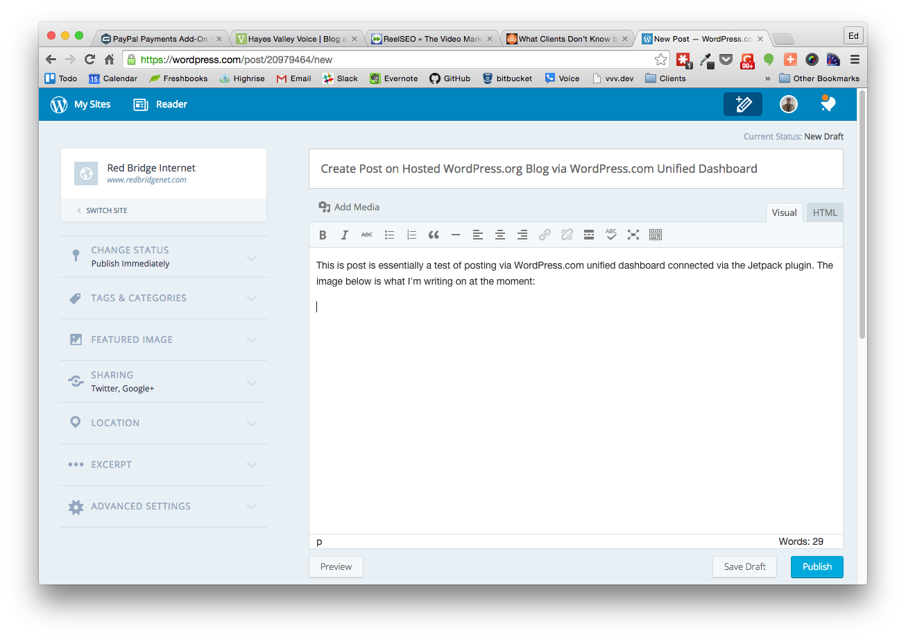 Create Post on Hosted WordPress.org Blog via WordPress.com Unified ...