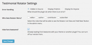 Testimonial Rotator WordPress Plugin Page Speed Optimization